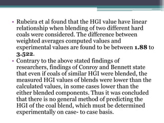Hardgrove grindability index (HGI) | PPTX