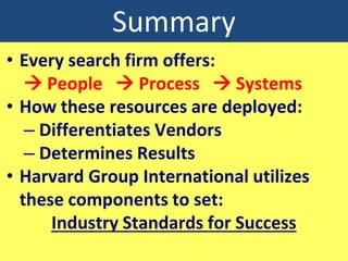 Harvard Group International Performance Metrics | PPT