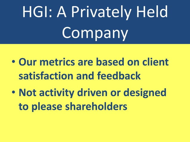 Harvard Group International Performance Metrics | PPT