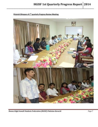 Hgisf 1st quarterly progress report 2014 | PDF