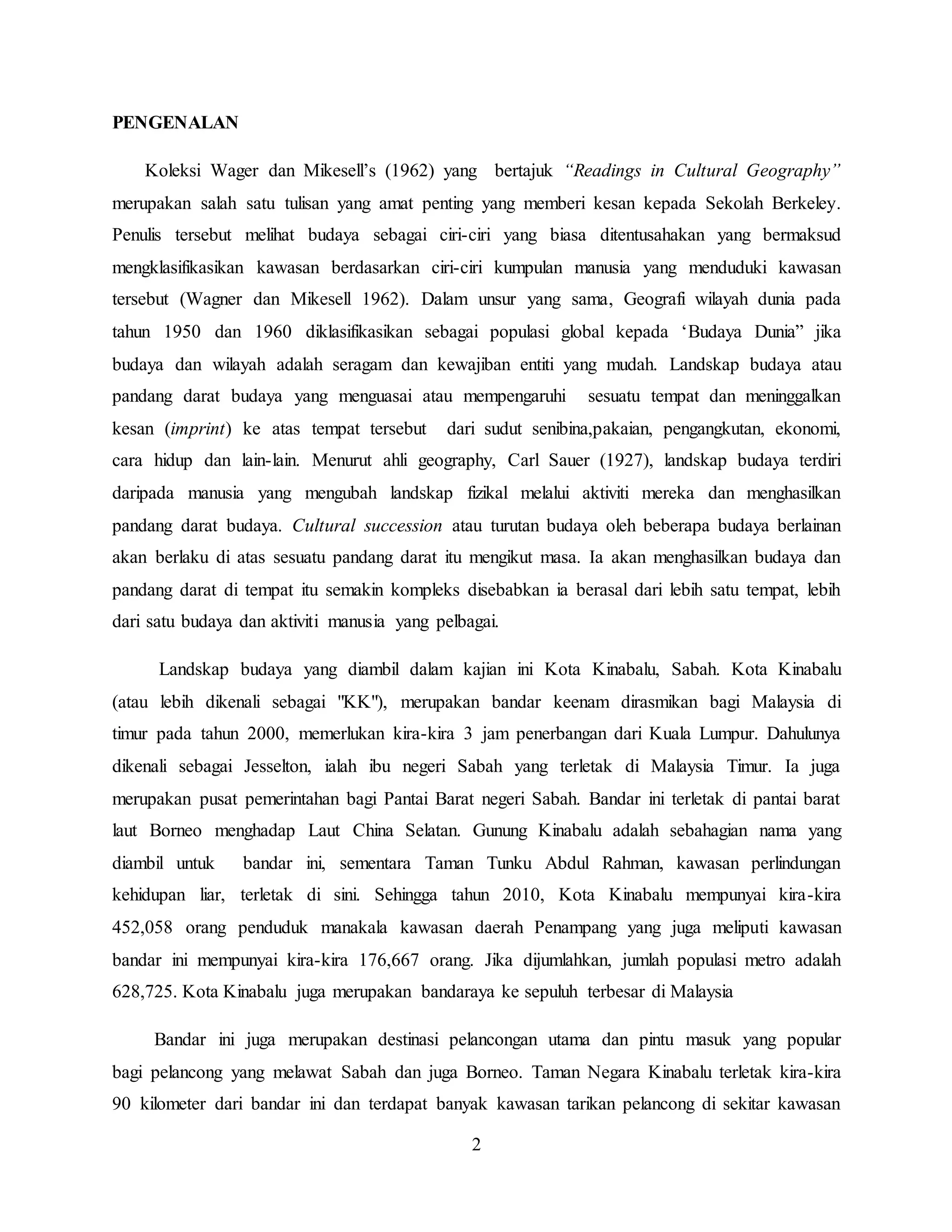 GEOGRAFI MANUSIA -TURUTAN BUDAYA | DOCX