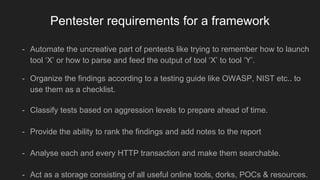 Pentesting like a grandmaster with owtf | PPTX