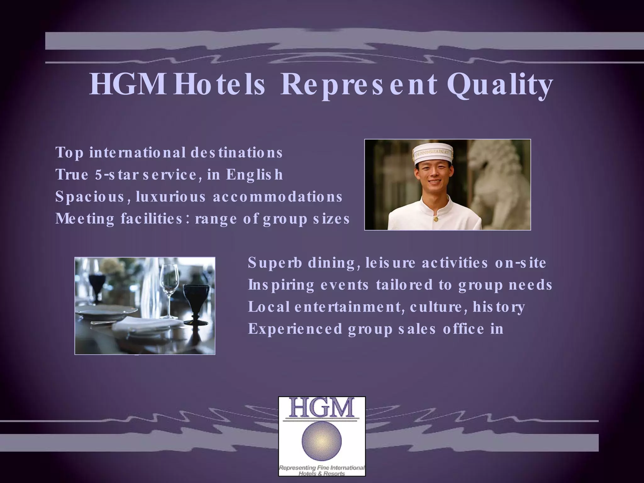 Hotel Group Marketing General Sales Presentation (Full Hotel Portfolio ...