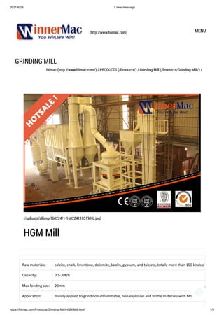 Hgm mill | PDF