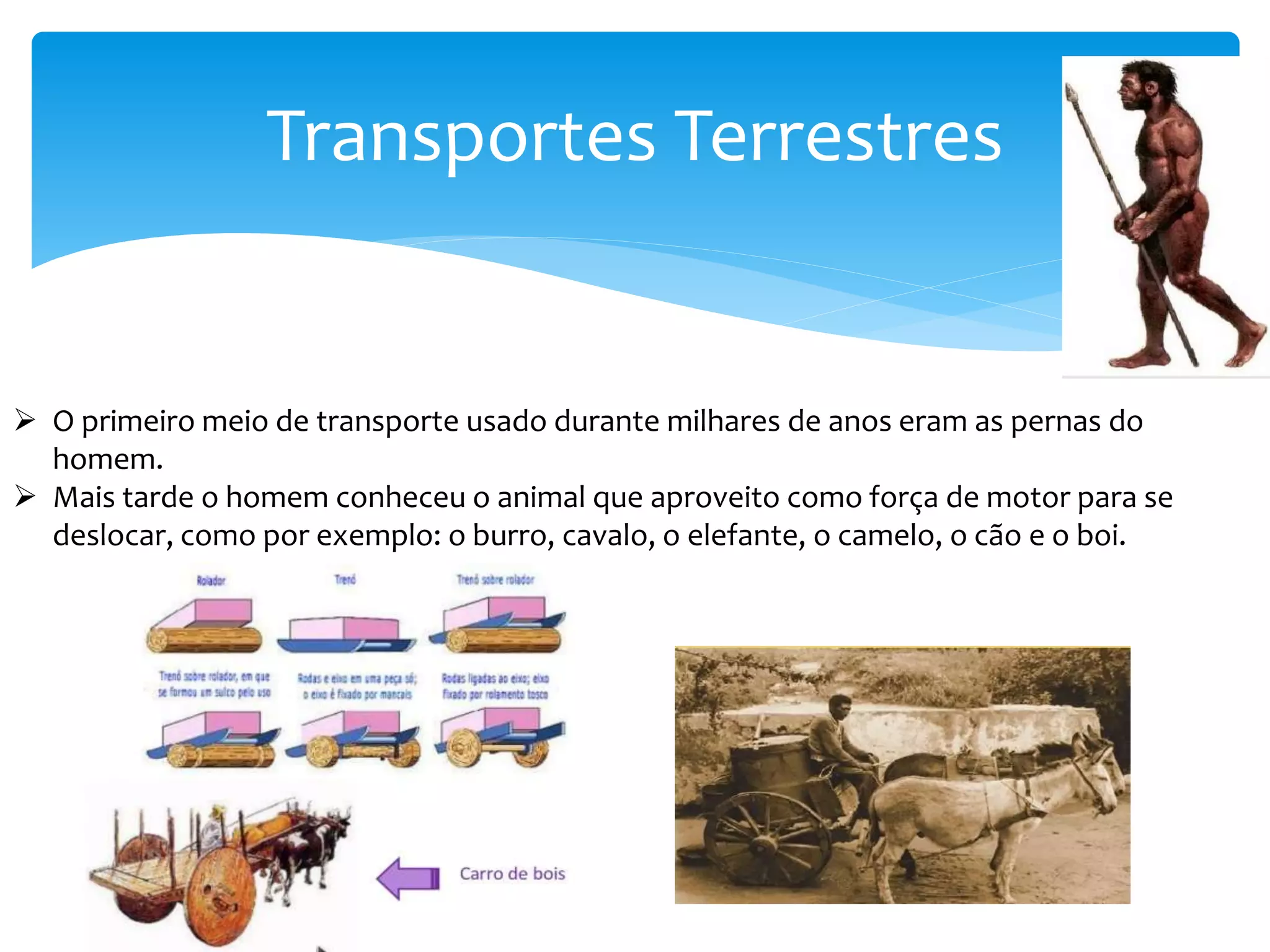 Evolução dos transportes | PPTX | Travel