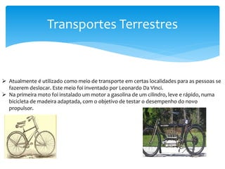 Evolução dos transportes | PPTX
