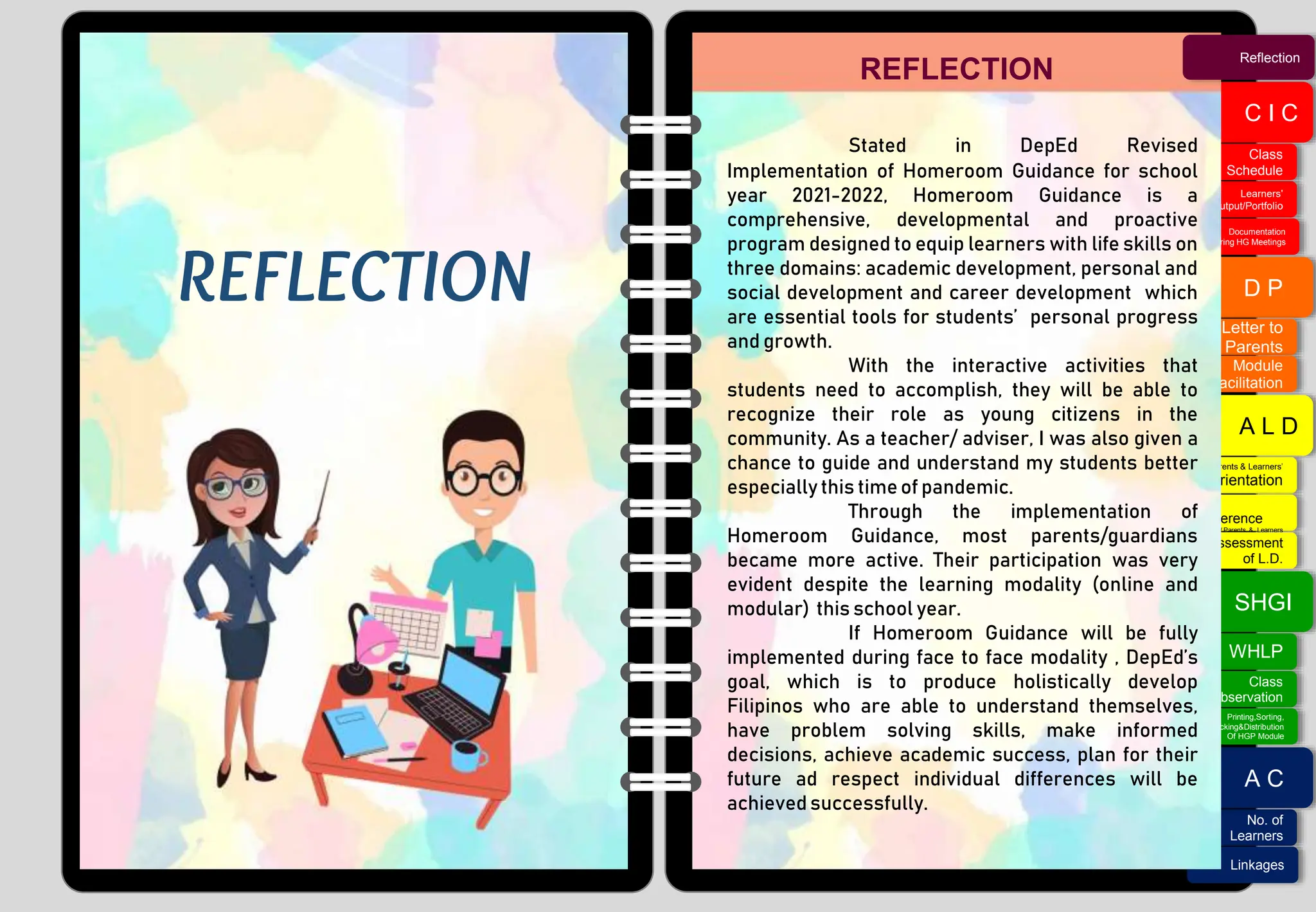 E portfolio for homeroom guidance pprogram | PPTX