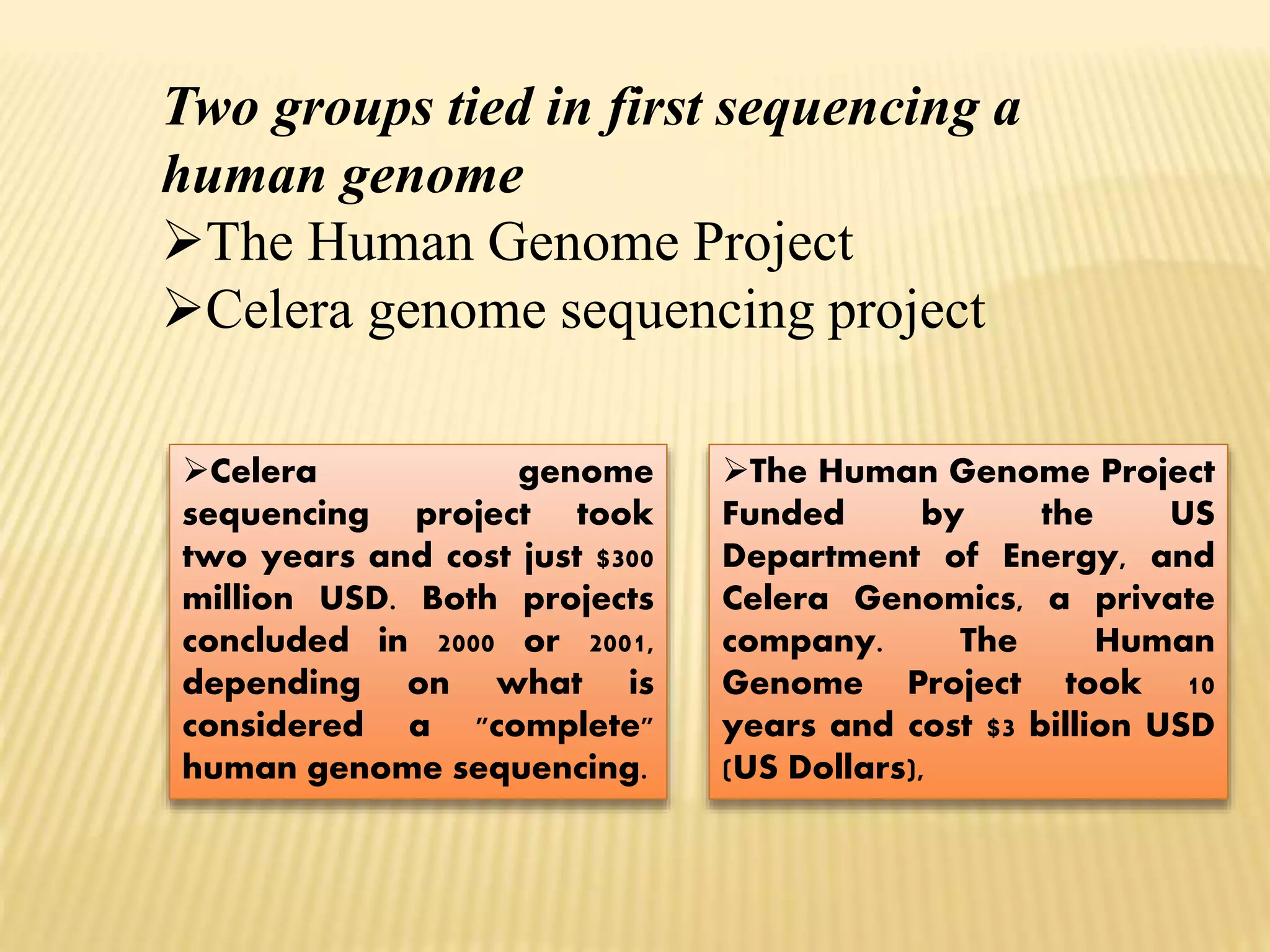 HGP, the human genome project | PPTX