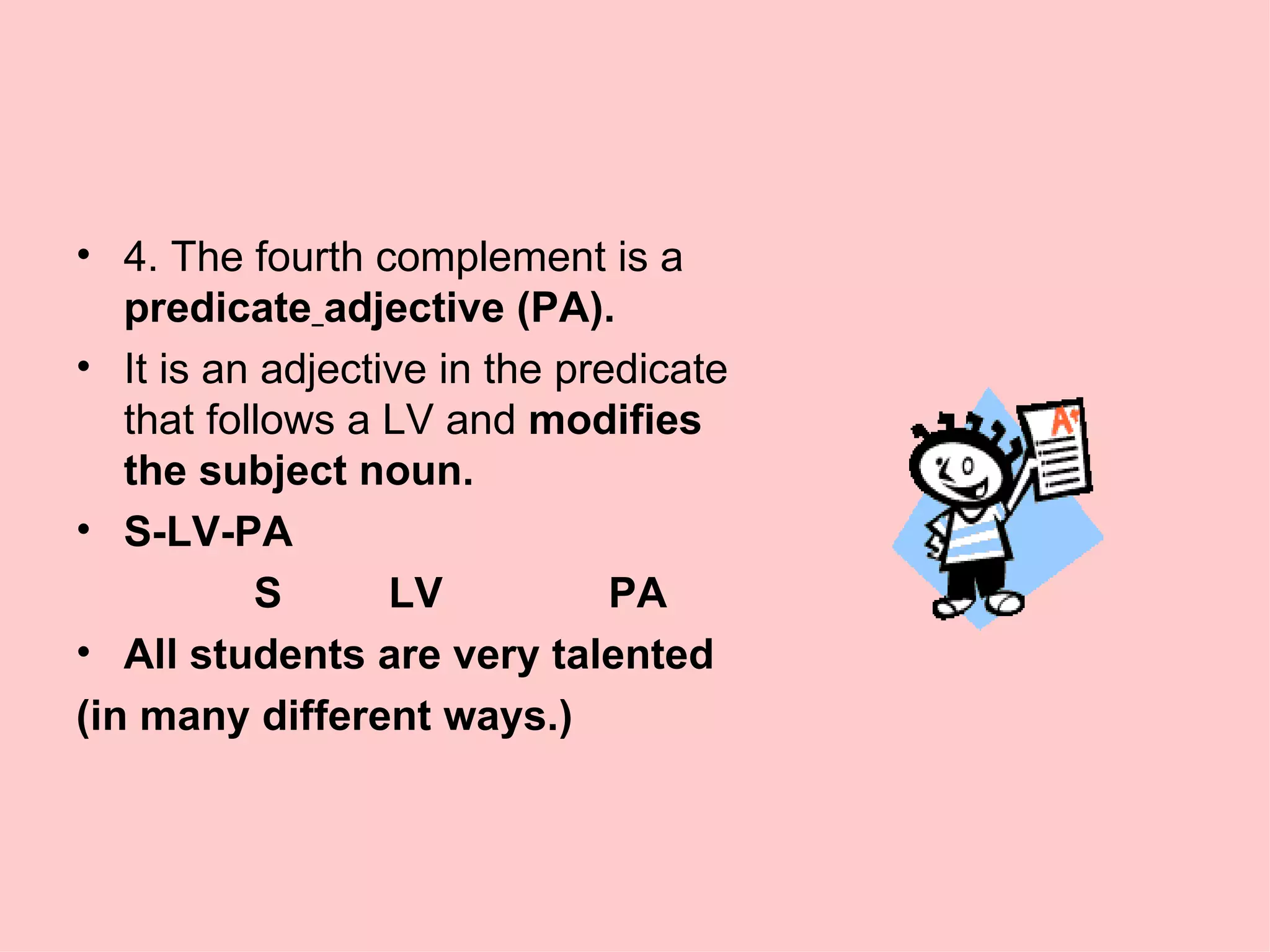 Parts of a Sentence | PPT