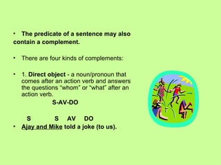 Parts of a Sentence | PPT