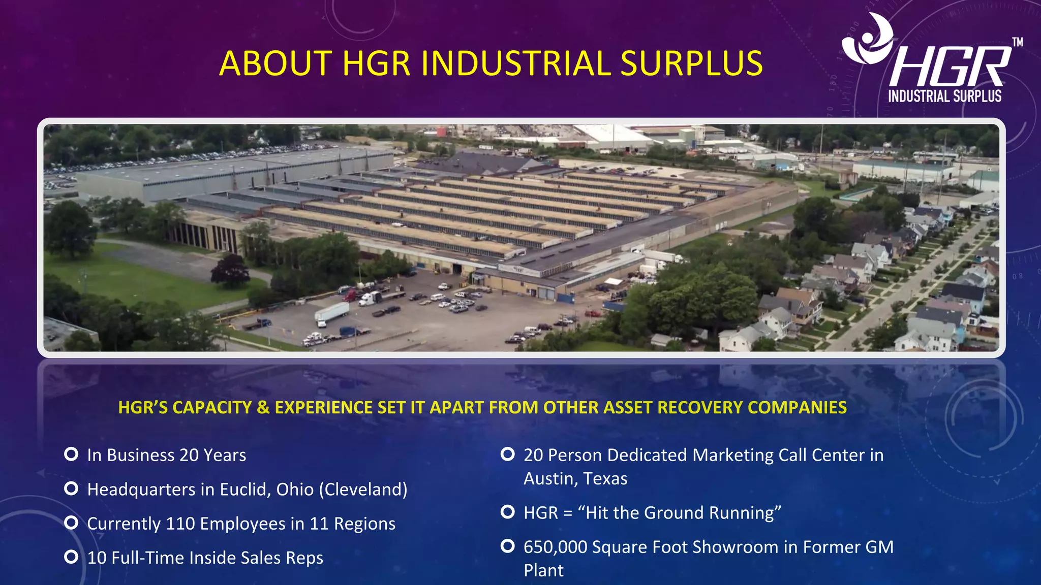 HGR Industrial Surplus 2018 Company Overview | PPTX