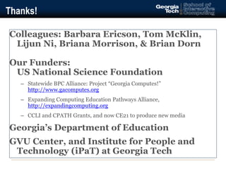 Harvard Graduate School Education: teaching cs to teachers | PPTX