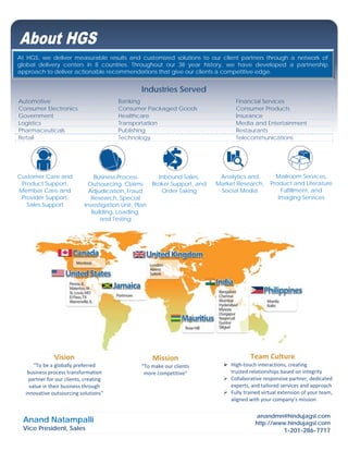 Hgs healthcare bpo services | PDF