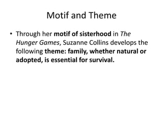 Motif/Theme in The Hunger Games | PPTX