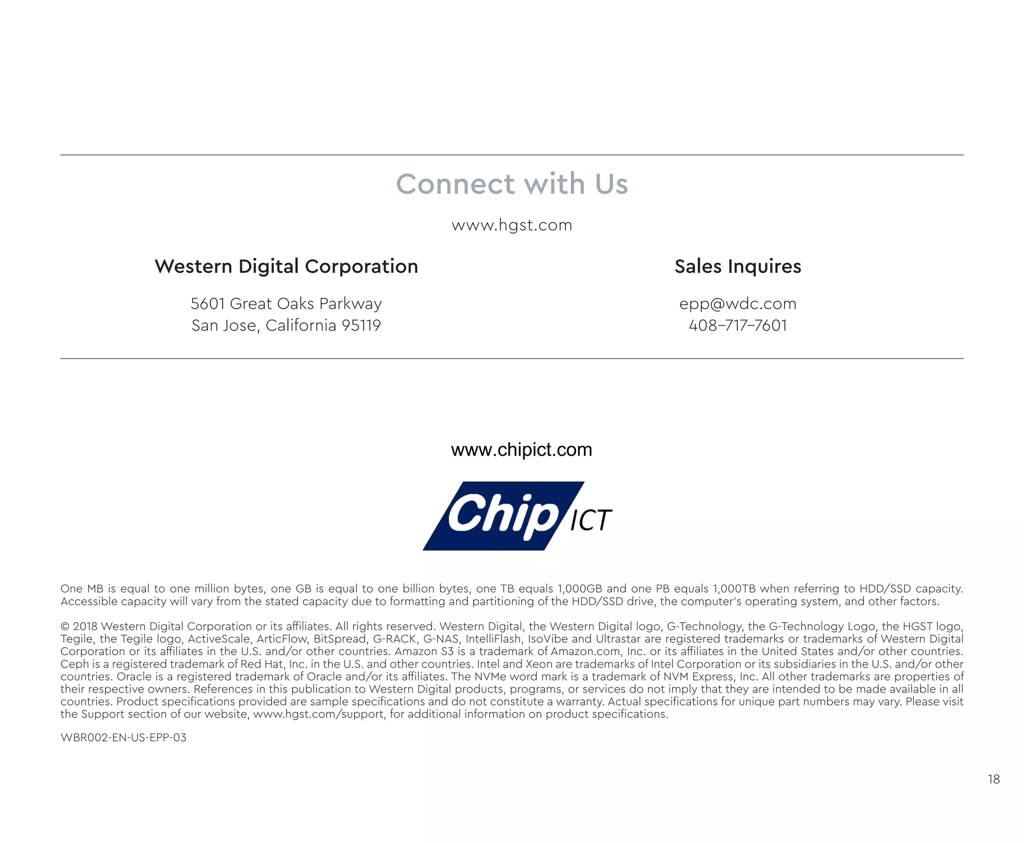 Chip ICT | Hgst storage brochure | PDF