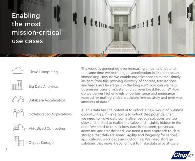 Chip ICT | Hgst storage brochure | PPT