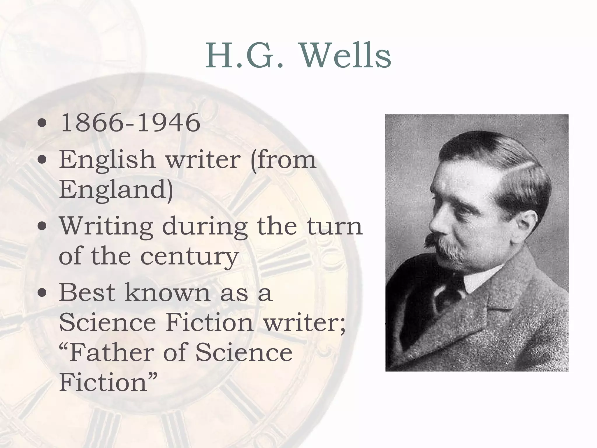 H.G. Wells & Science Fiction | PPT