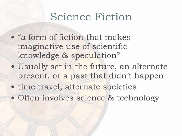 H.G. Wells & Science Fiction | PPT