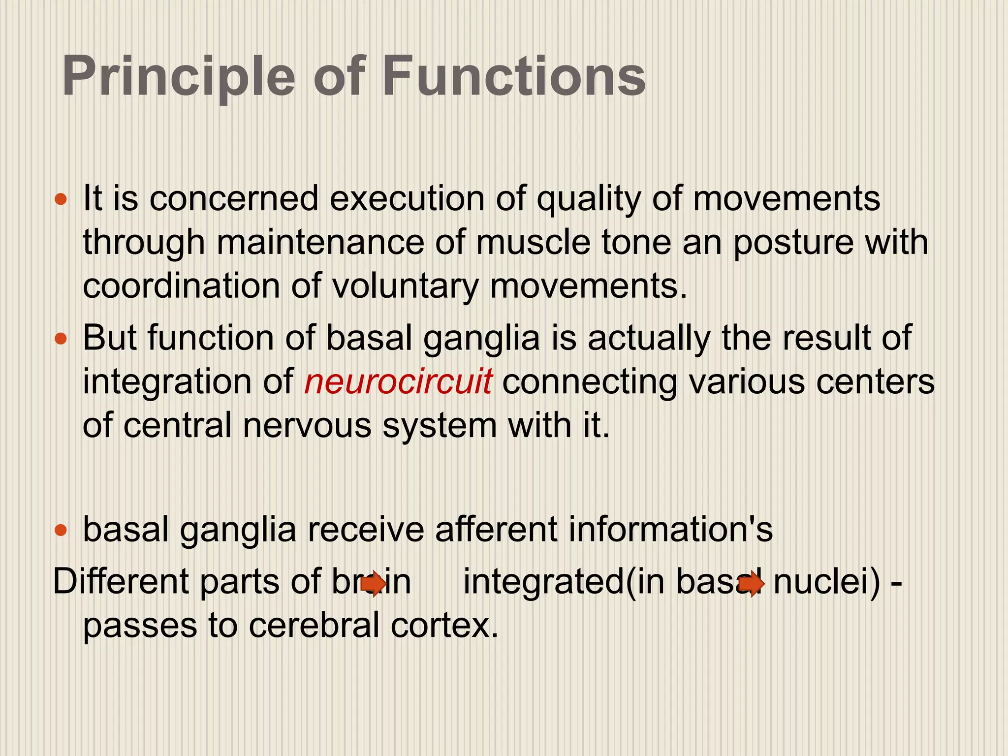 Basal ganglai | PPTX