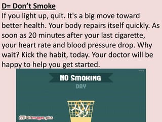 Development of health habits and Healthy Life Style | PPTX