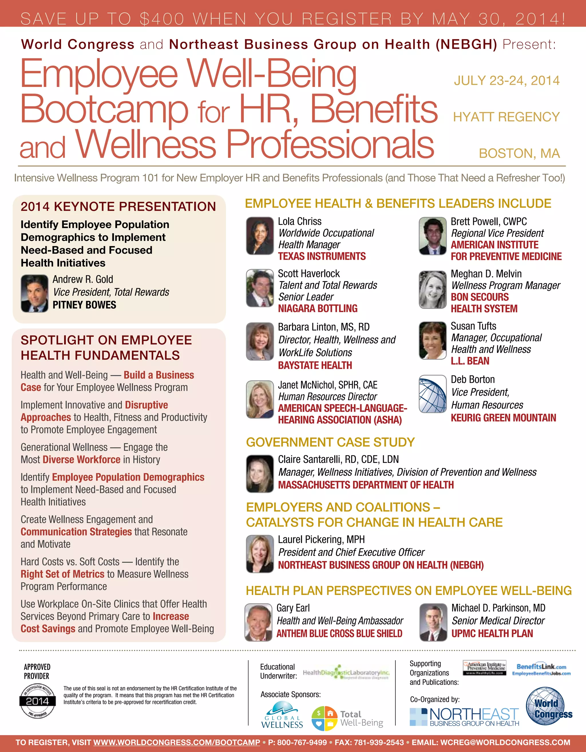 THe Employee Well-Being Bootcamp for HR, Benefits and Wellness ...