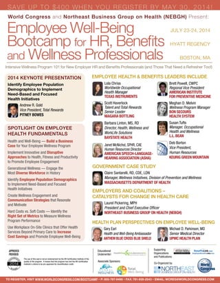 THe Employee Well-Being Bootcamp for HR, Benefits and Wellness ...