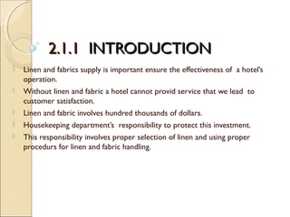 LINEN AND FABRIC | PPT