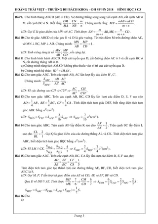 CHUYÊN ĐỀ HÌNH HỌC 8 CHƯƠNG 3 & ĐỀ KIỂM TRA 2018 | PDF