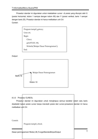 Dasar Pemrograman materi kuliah | PDF
