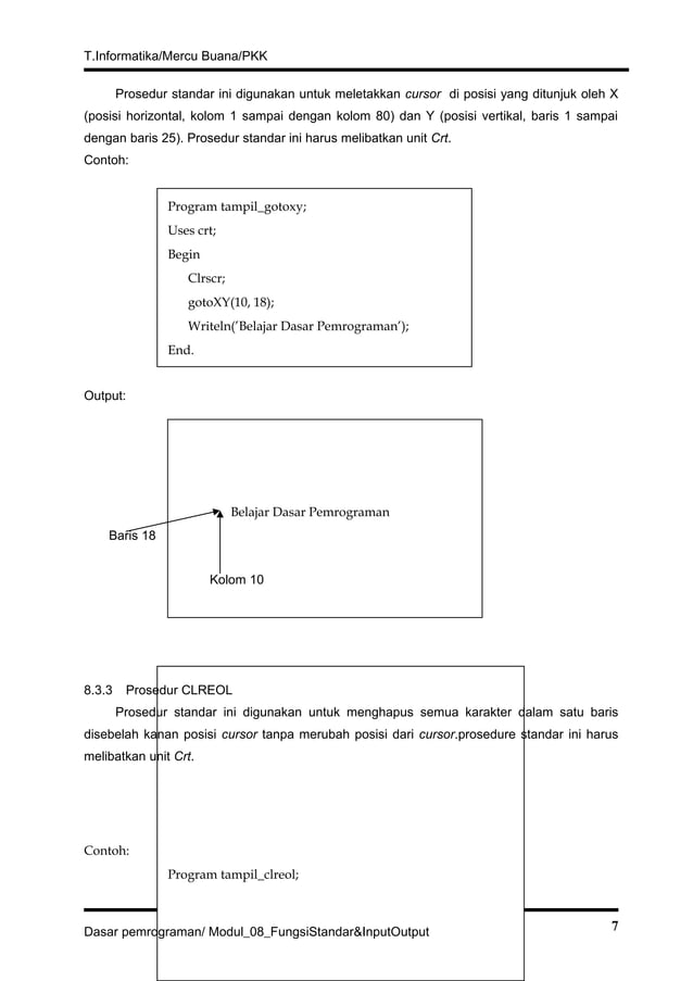 Dasar Pemrograman materi kuliah | PDF
