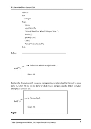 Dasar Pemrograman materi kuliah | PDF