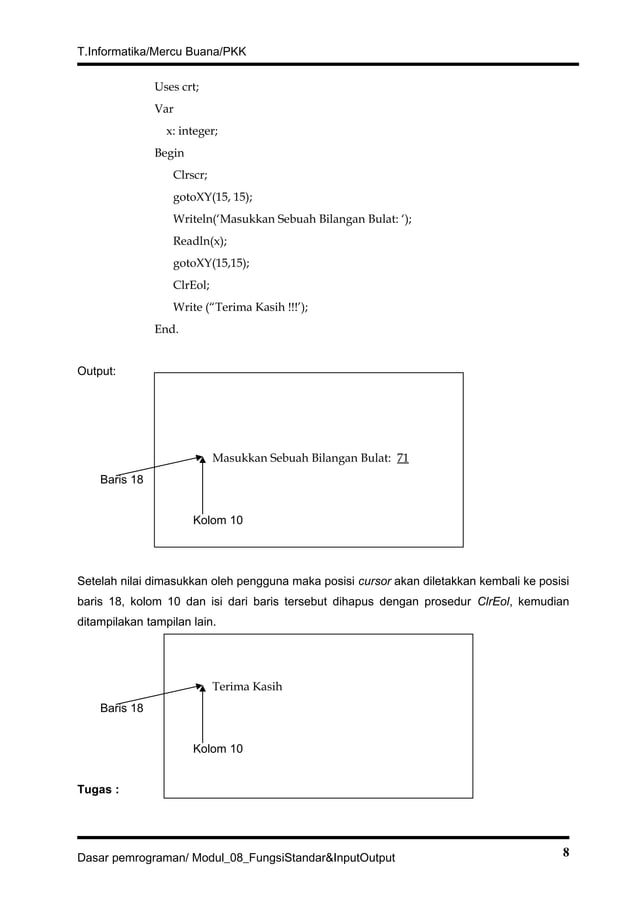 Dasar Pemrograman materi kuliah | PDF