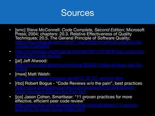 Four myths about peer code reviews - 7. ebay tech talk | PPT