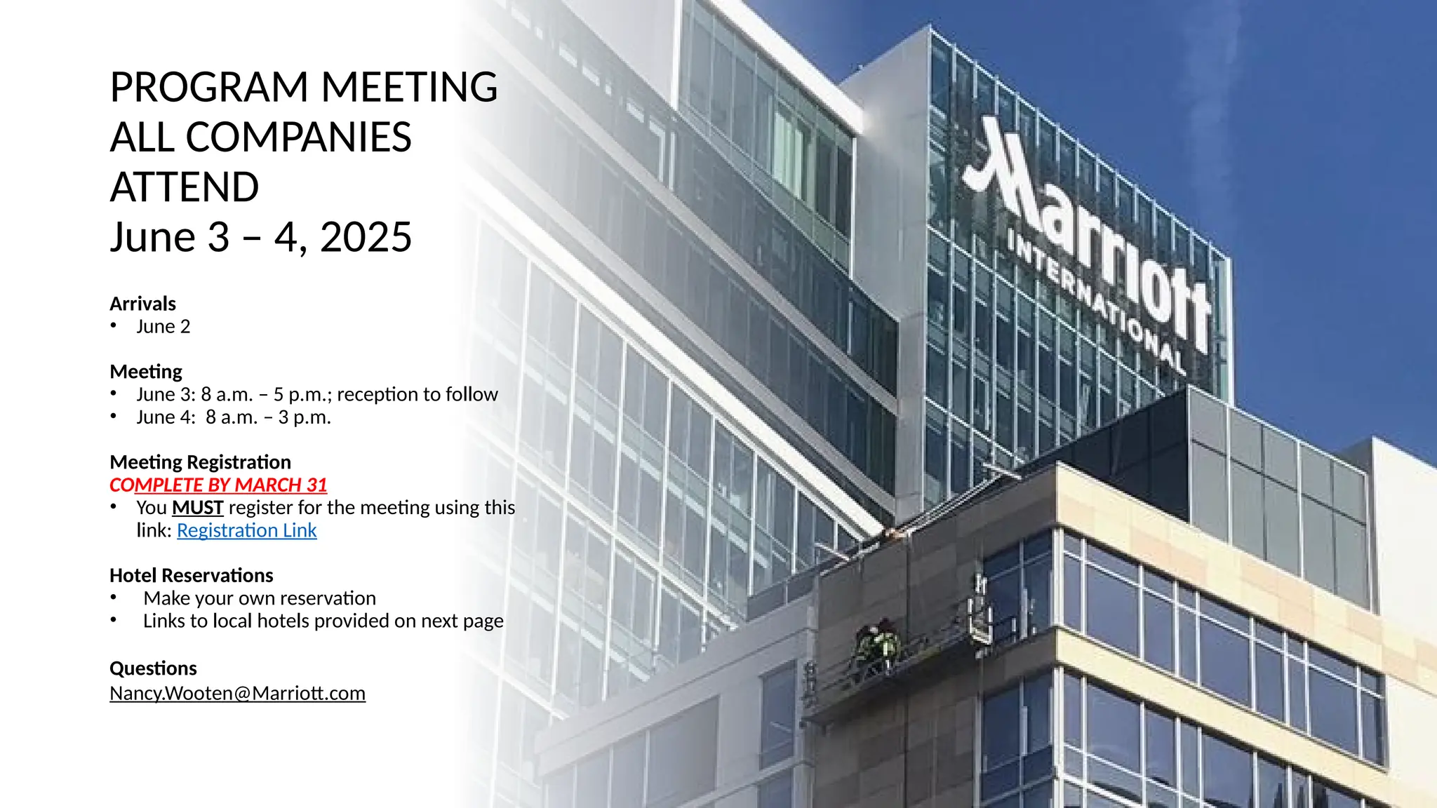 HHC Hospitality GE+A Program Month 2 (guestVoice Marriott Bonvoy focus ...