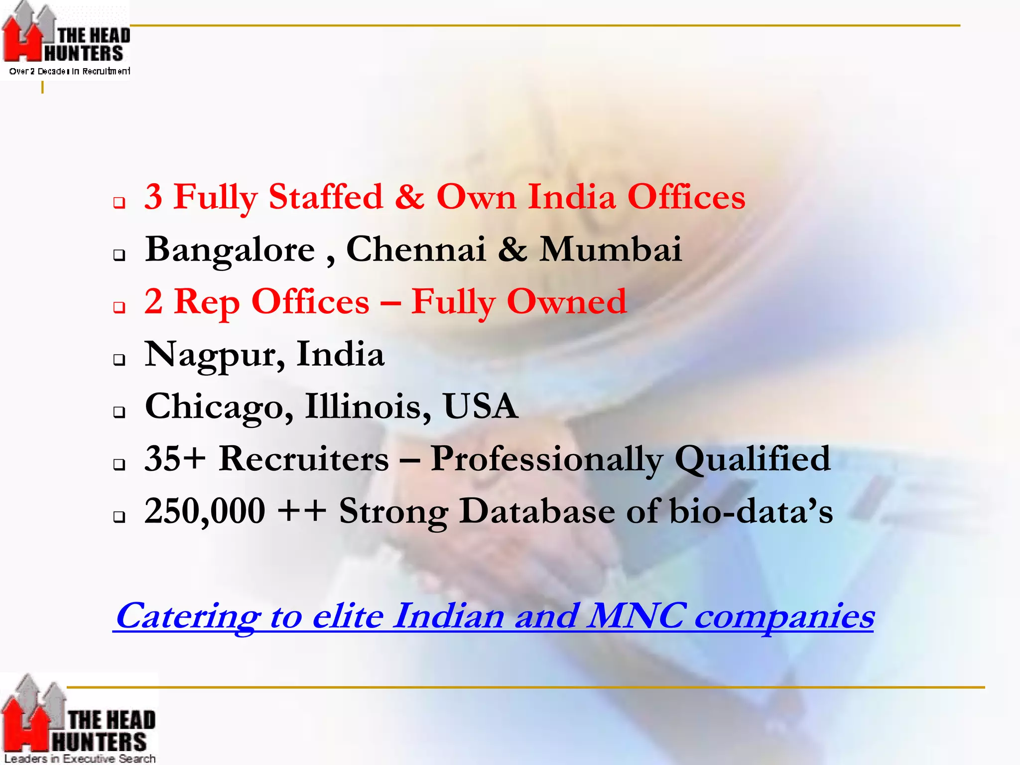 THE HEAD HUNTERS INDIA | PDF