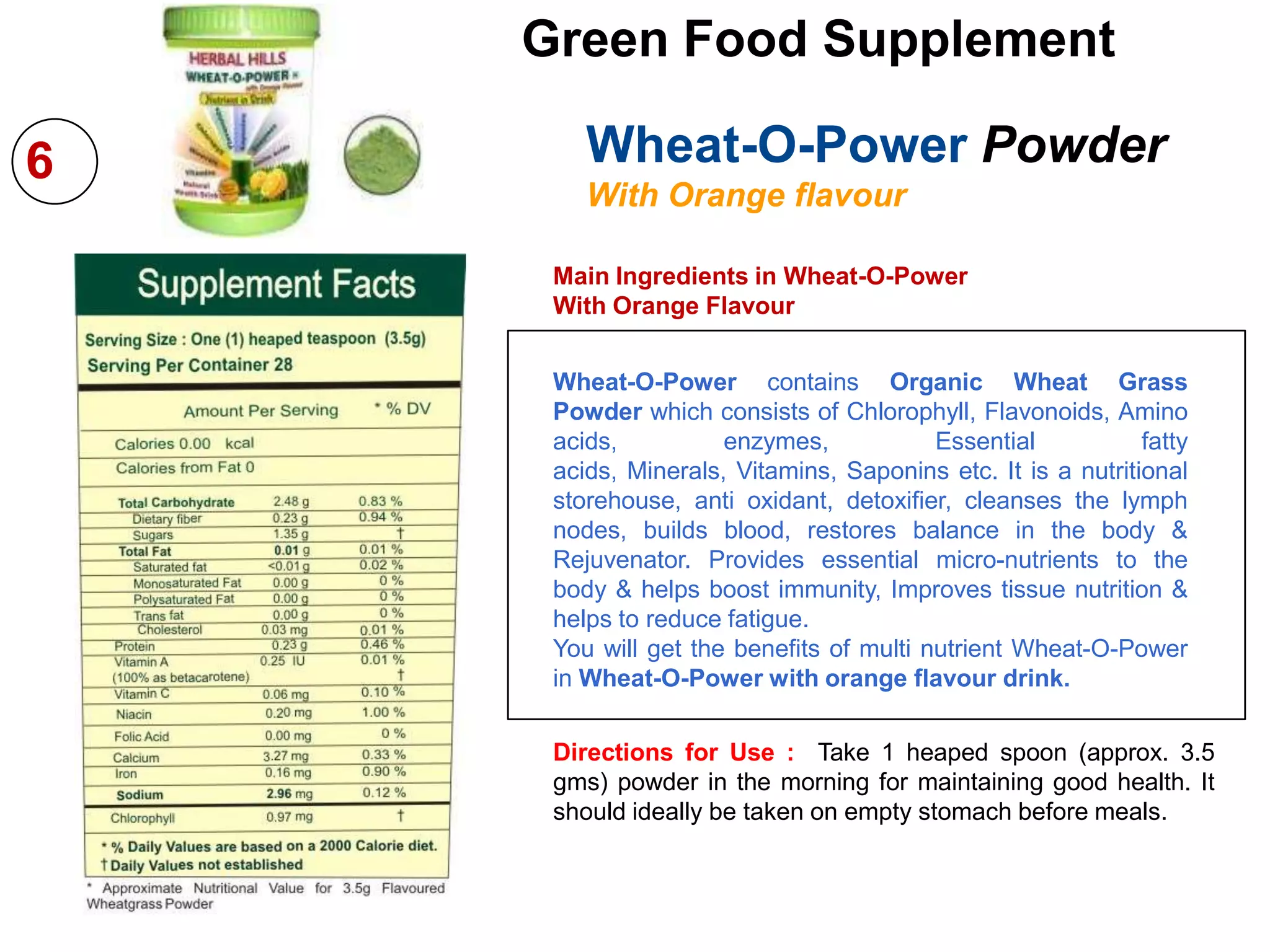Herbal wheat-o-power Products | PPT