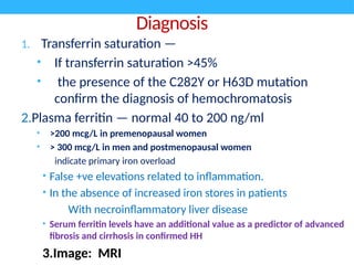 Hhemochromatosis in the liver سمنار.pptx