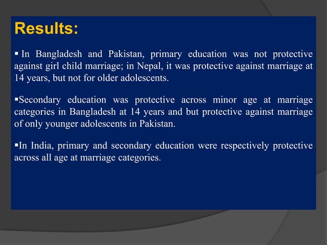Child marriage presentation 1 | PPTX