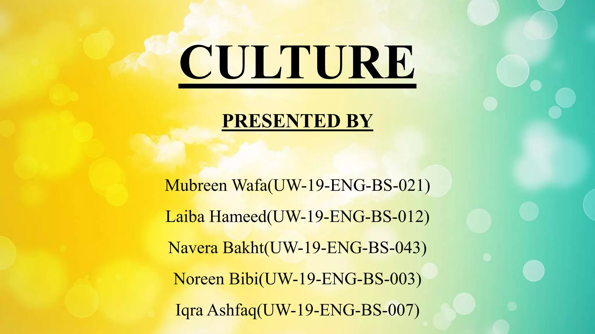 All about culture | PPTX | Religion & Spirituality