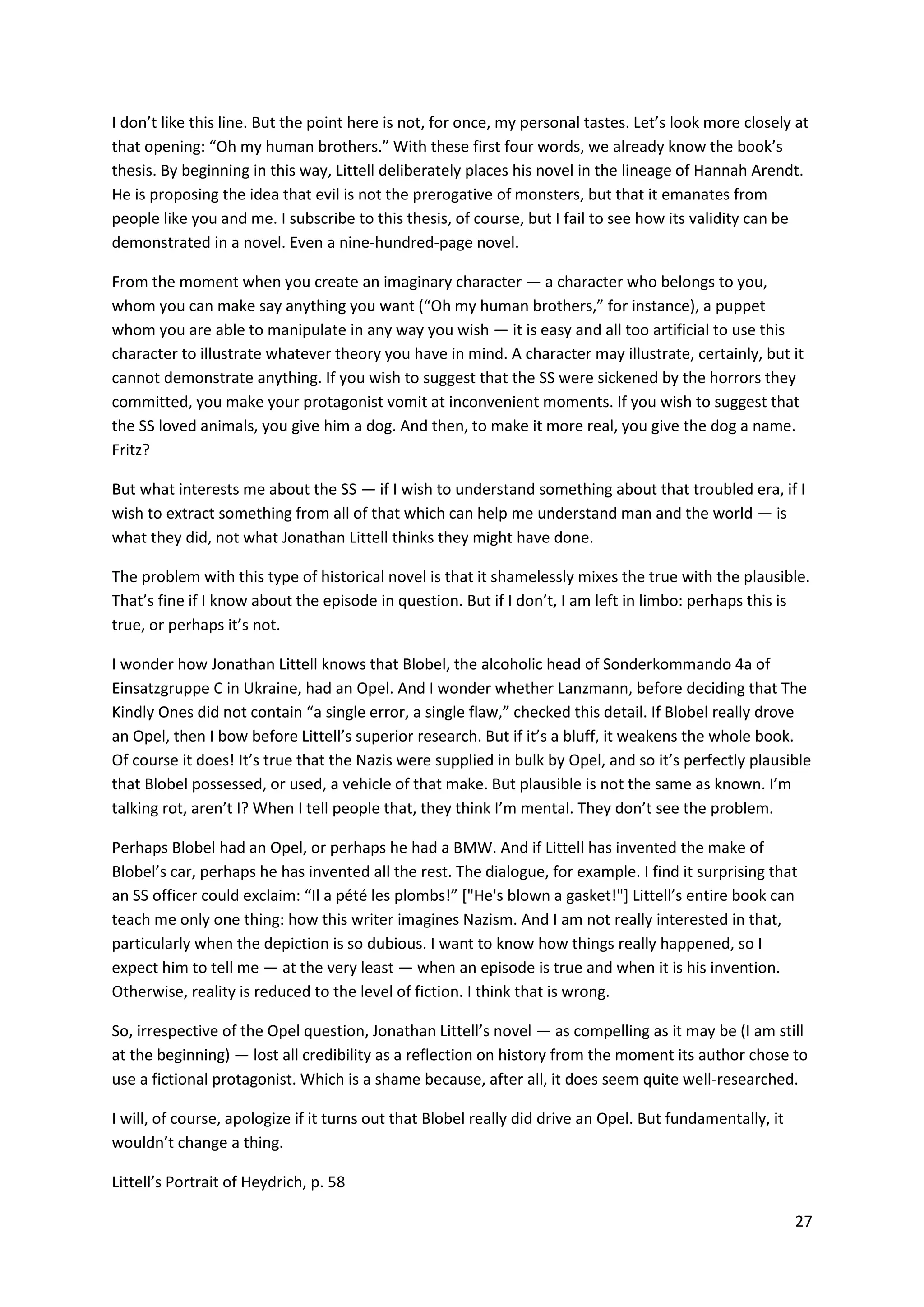 HHhH Study Guide | DOCX