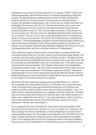 HHhH Study Guide | DOCX