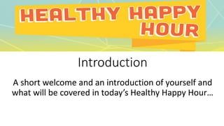 Purium Healthy Happy Hour Training | PPT
