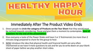 Purium Healthy Happy Hour Training | PDF