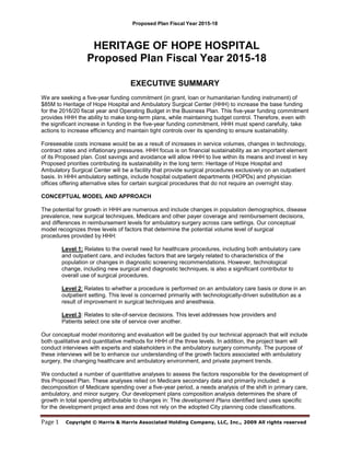 Heritage of Hope Hospital Proposed Plan-1 | PDF