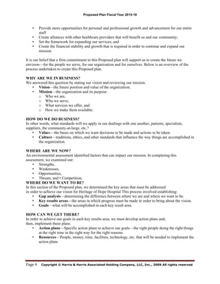 Heritage of Hope Hospital Proposed Plan-1 | PDF