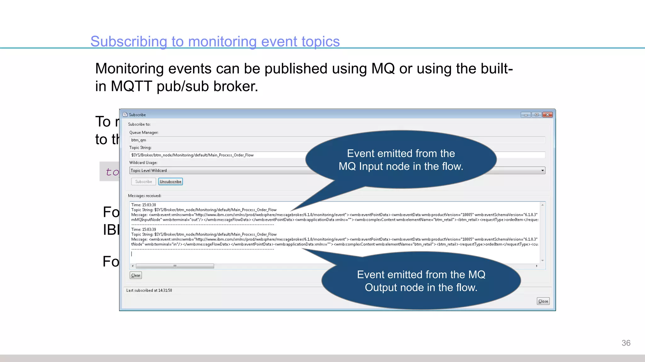 Operational and business monitoring with IBM Integration Bus-Sanjay Nagchowdhury | PPT