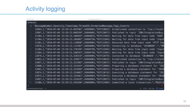 Operational and business monitoring with IBM Integration Bus-Sanjay Nagchowdhury | PPT