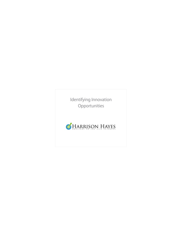 Harrison Hayes Identifying Innovation Opportunities | PDF