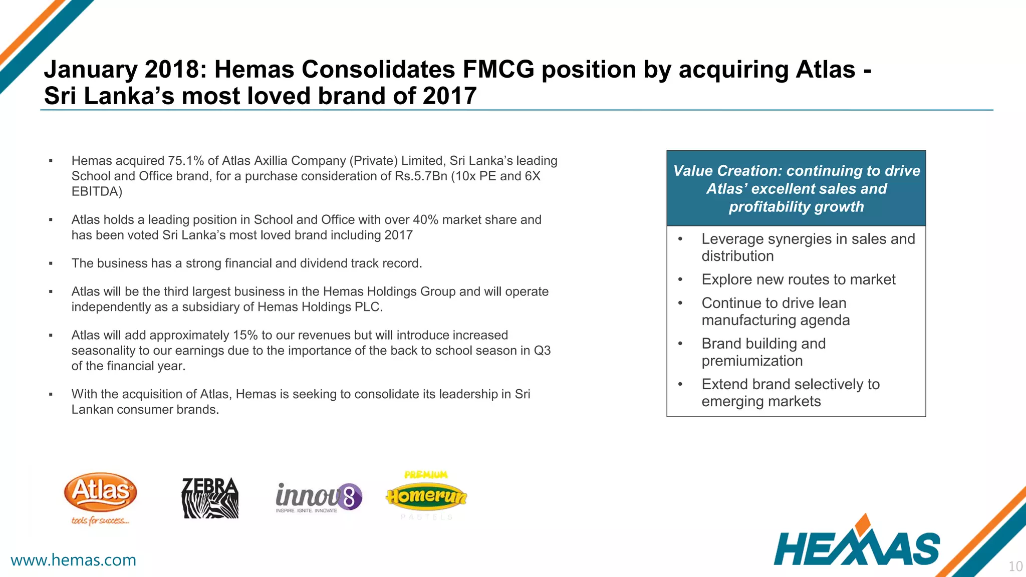 Hemas Holdings PLC Investor Presentation Q4 2017/18 | PDF