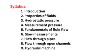Hydraulics and Hydrolysis machines lecture 1 | PPT